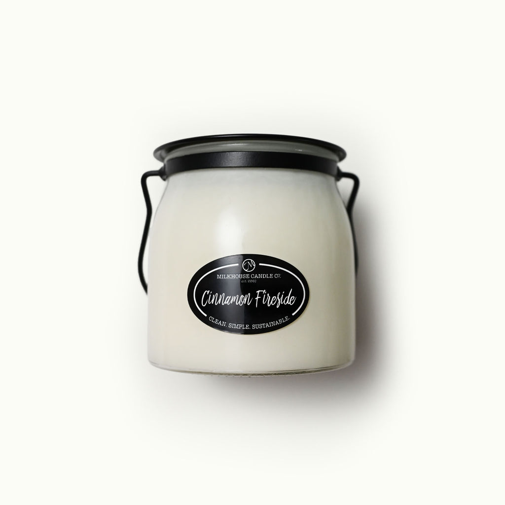 Buy Cinnamon Fireside Candle | 16 oz Butter Jar | Milkhouse